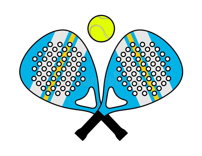 Icône de raquette de Padel illustration de vecteur. Illustration du ...