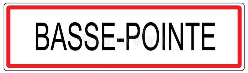 Illustration De Signe De Circulation Urbaine De Basse Pointe Dans Les ...