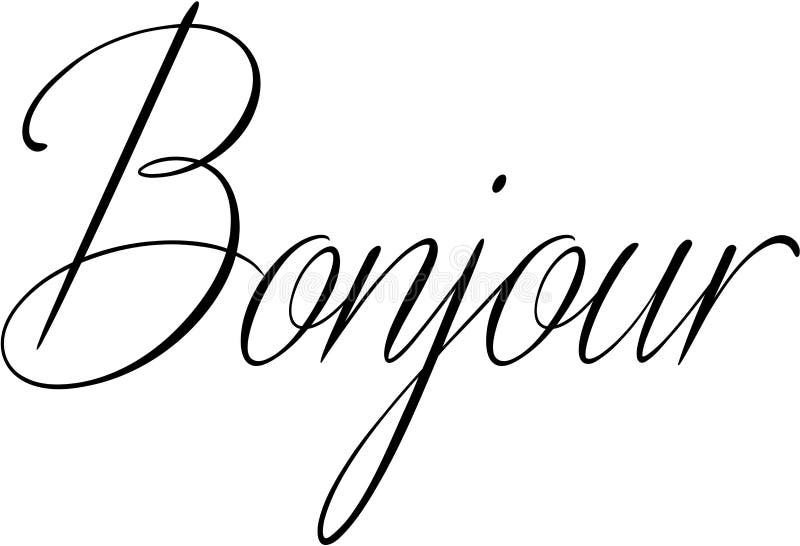 Illustration De Signe Des Textes De Bonjour Illustration de Vecteur ...