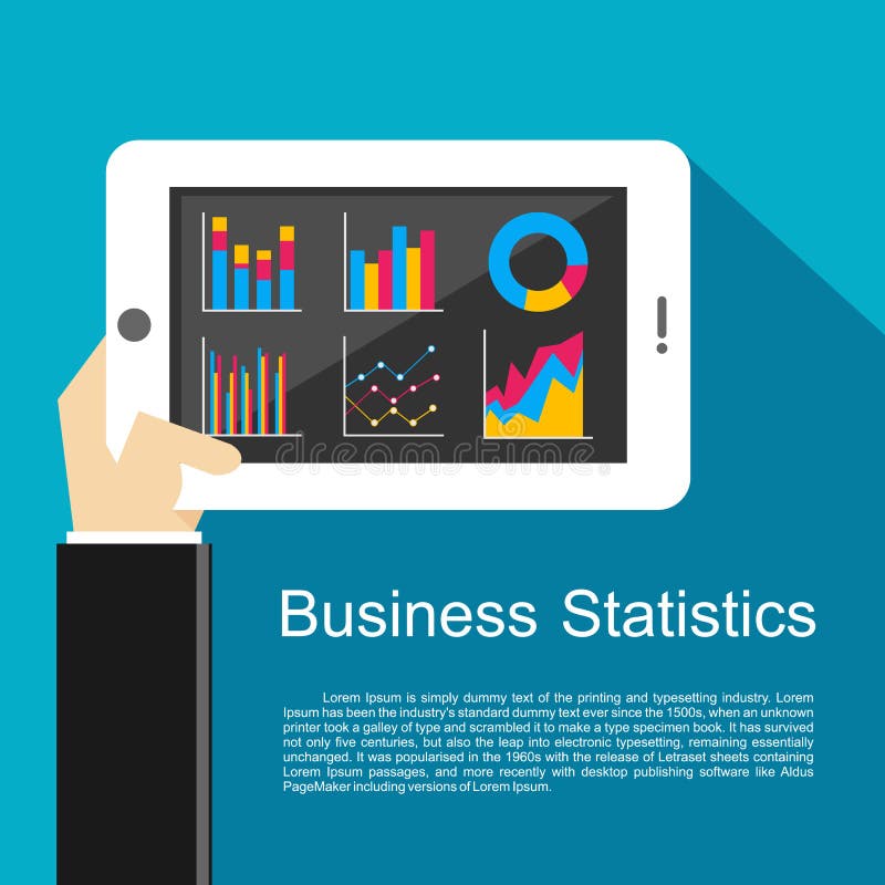 Illustration De Statistiques Commerciales Illustration de Vecteur ...
