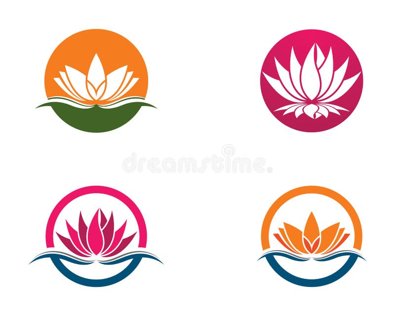 Illustration De Symbole De Lotus Illustration Stock - Illustration du ...