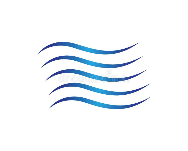 Illustration De Symbole De Vague Illustration de Vecteur - Illustration ...