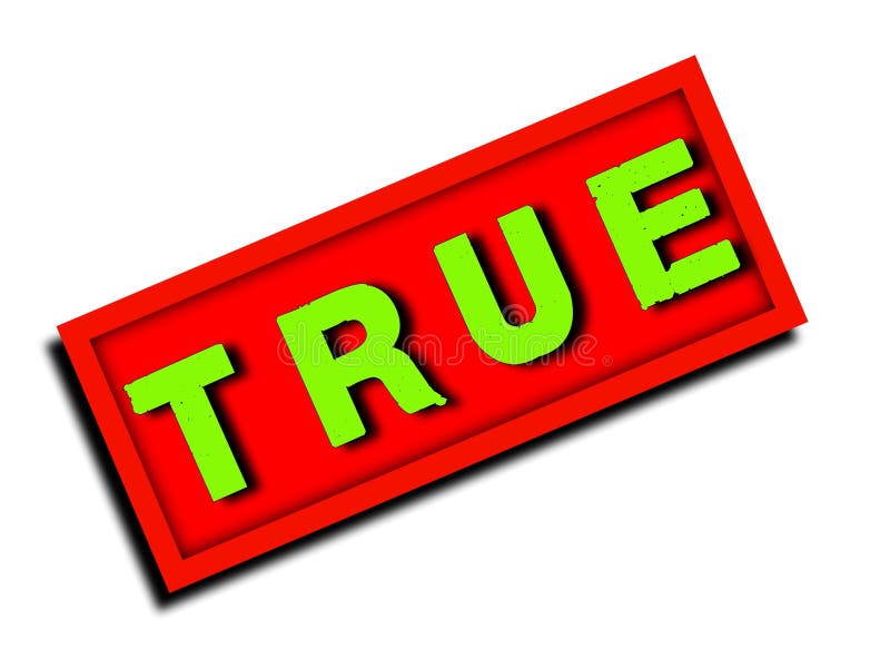 Illustration de texte vrai illustration stock. Illustration du isolat ...