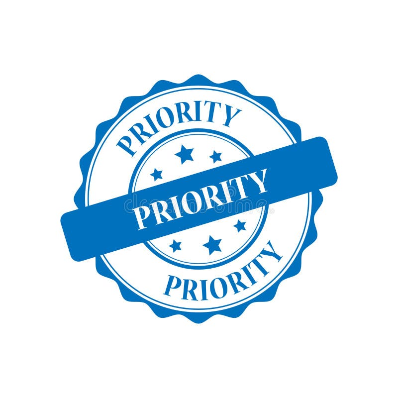 Illustration De Timbre Prioritaire Illustration de Vecteur ...