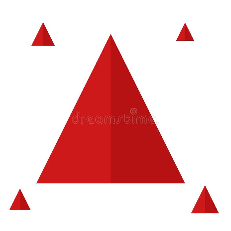 Illustration de triangle illustration stock. Illustration du rouge ...