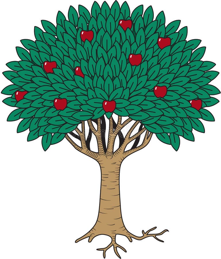 Logo De Verger, Symbole De Jardin De Fruits, Icône D'arbre, Conception ...