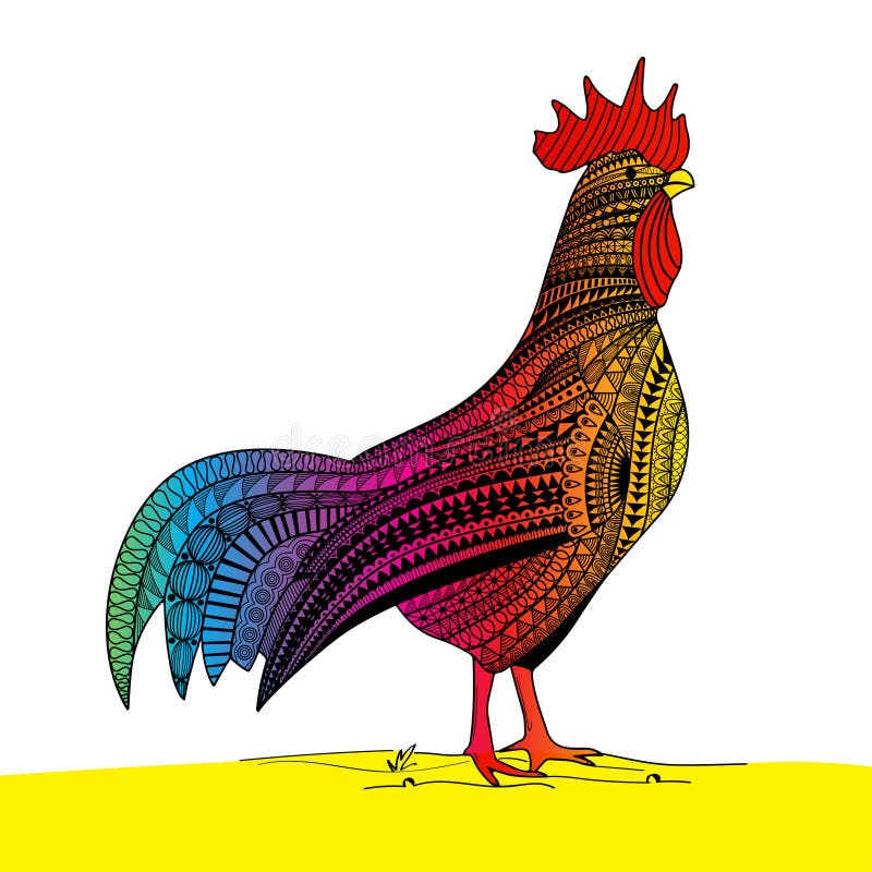Illustration De Vecteur De Coq Illustration de Vecteur - Illustration ...