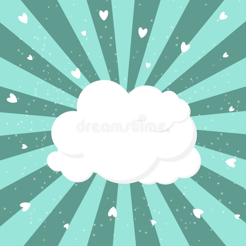 Illustration De Vecteur De Fond De Nuage Et De Coeur Illustration De