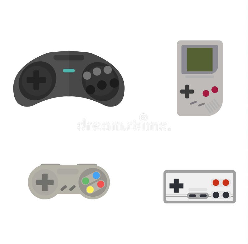 Illustration De Vecteur De Manette De Console De Jeu Illustration de ...
