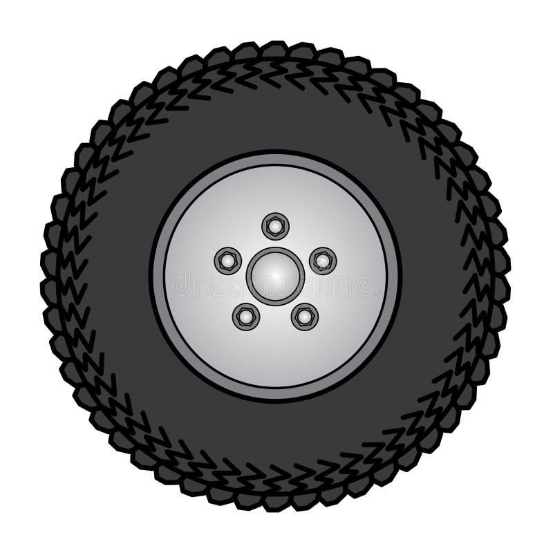 Illustration De Vecteur De Pneus Et De Roues Illustration de Vecteur ...
