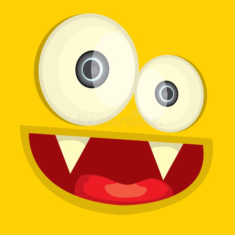 Illustration De Vecteur De Visage De Monstre Illustration de Vecteur ...