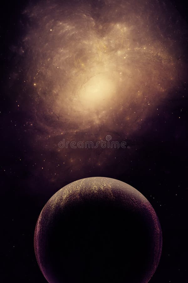 Illustration of a Deep-space Nebula Stock Illustration - Illustration ...