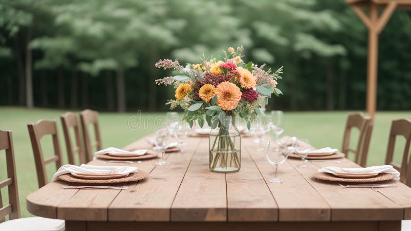 An Illustration of a Delightfully Enchanting and Evocative Outdoor ...