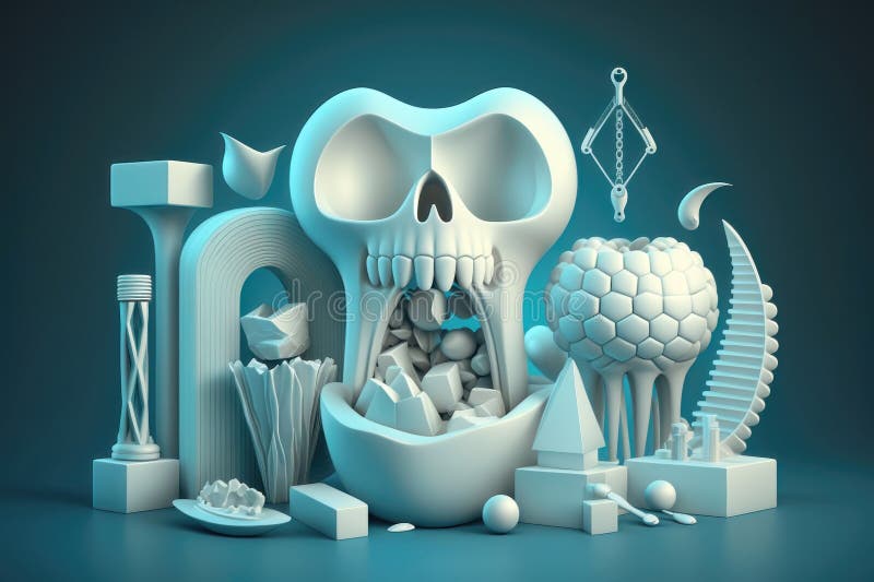 Illustration of a Dental Concept. AI Generation Stock Illustration ...