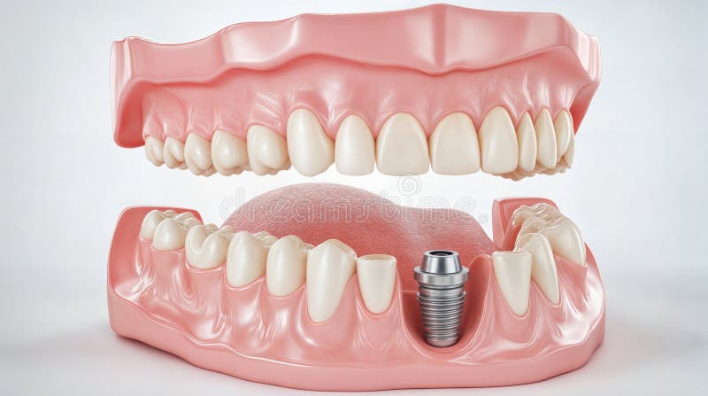Illustration of a Dental Implant Stock Illustration - Illustration of ...