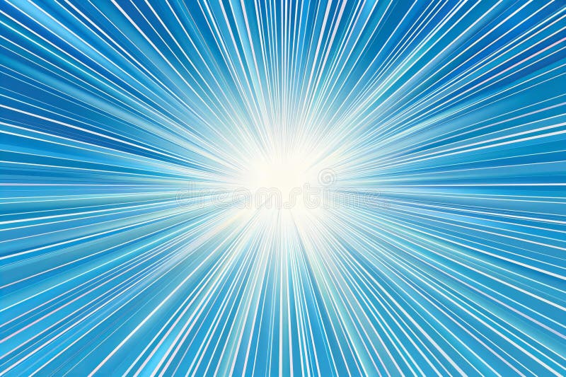 Depicting a Abstract Blue Rays in the Background with a White Center ...