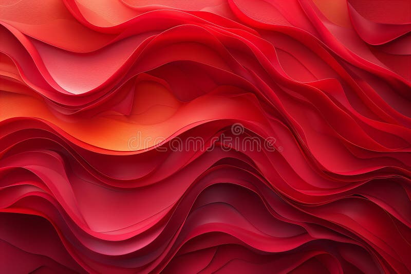 Depicting a Abstract Red Pattern with Wavy Lines, High Quality, High ...