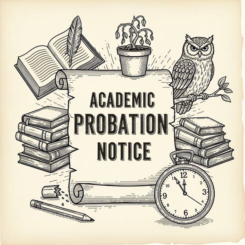 Academic Probation Notice Stock Illustrations – 4 Academic Probation ...