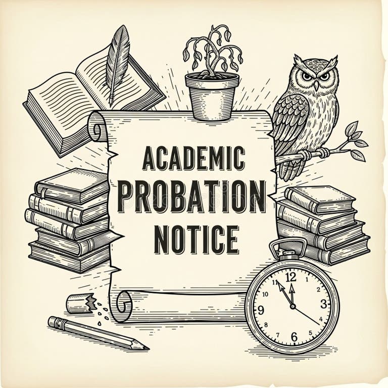 Academic Probation Notice Stock Illustrations – 4 Academic Probation ...