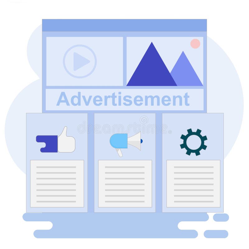 Advertising Color Icon. Advertising Illustration Reaching Targeted ...