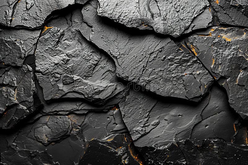 Depicting a Black Grunge Background Texture, Dark Grey Rough Stone ...