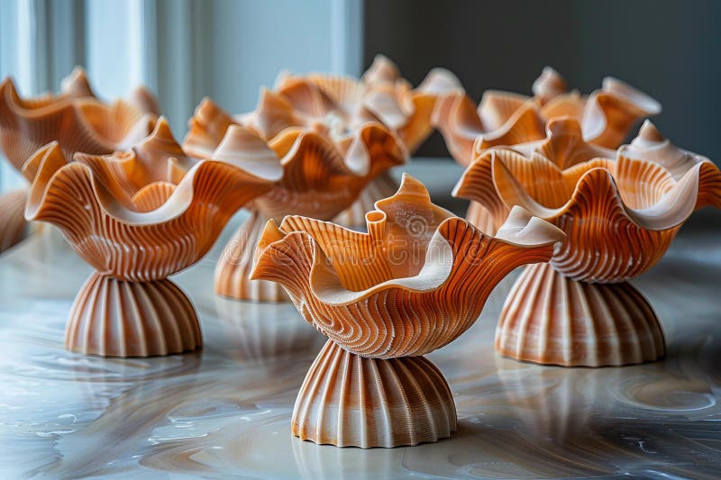 Depicting a Brown Shells Made of Clay and Plastic, High Quality, High ...