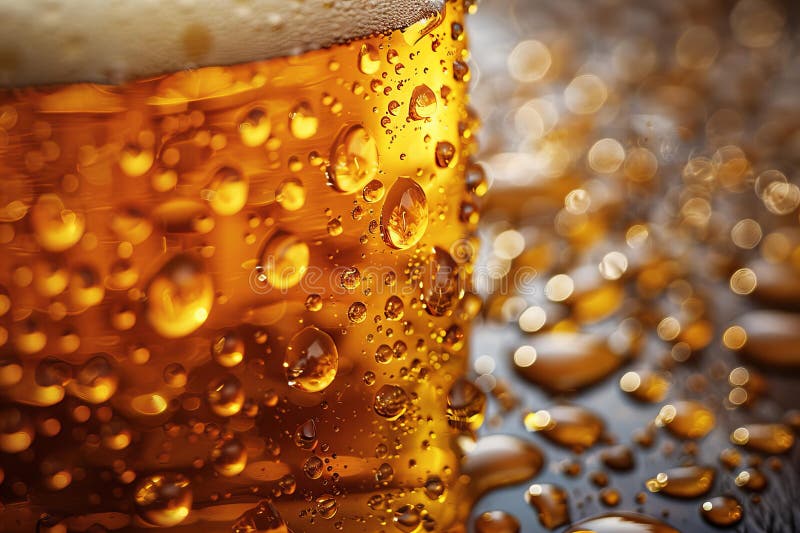 Depicting a Close Up Image of a Large Cup of Beer, High Quality, High ...