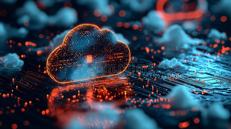 An Illustration Depicting Cloud Computing Technology and Its ...