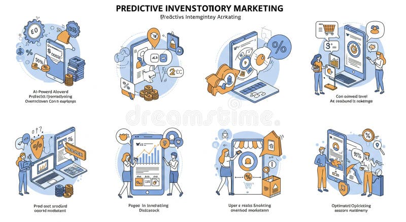 Illustration Depicting Concepts of Predictive Inventory Marketing ...