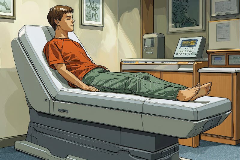 An Illustration Depicting an Electromagnetic Therapy Session Utilizing ...