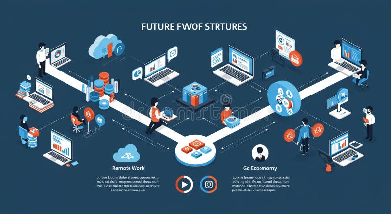 Illustration Depicting Future Workflow Structures with an Emphasis on ...