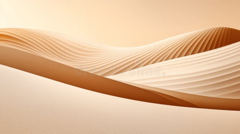 An Illustration Depicting Lines and Rays on a Wavy 3D Texture ...