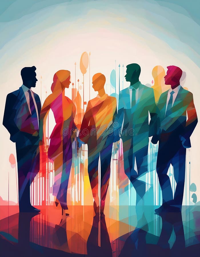 Diverse Silhouettes Representing Unity and Community in a Digital ...