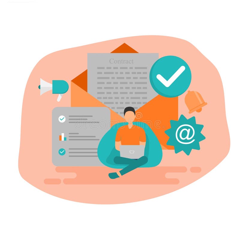 Online Contract Page, Send Message, Send Email Containing Contract ...