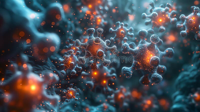 Microscopic View of Nanoparticles Used in Advanced Imaging Stock Photo ...