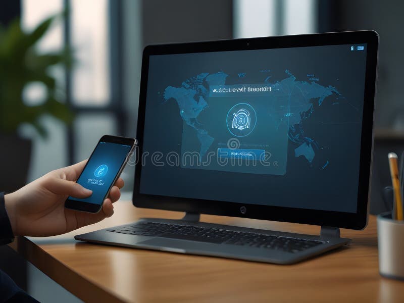 Enhanced Security: Seamless Account Login Across Devices Stock ...