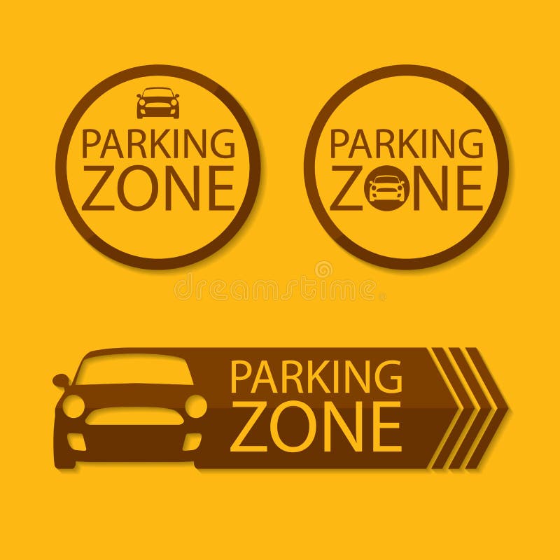 Illustration Depicting a Sign Directing To Parking Stock Vector ...