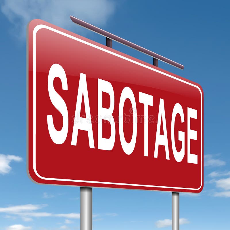 Sabotage stock illustration. Illustration of connect - 12459673