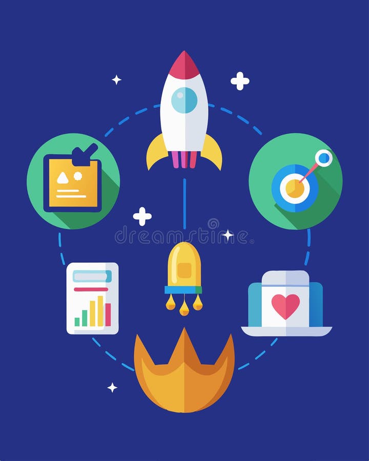 An Illustration Depicting the Stages of Development Launch Maturity and ...