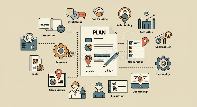 Illustration Depicting a Structured Planning Process. Central Paper ...