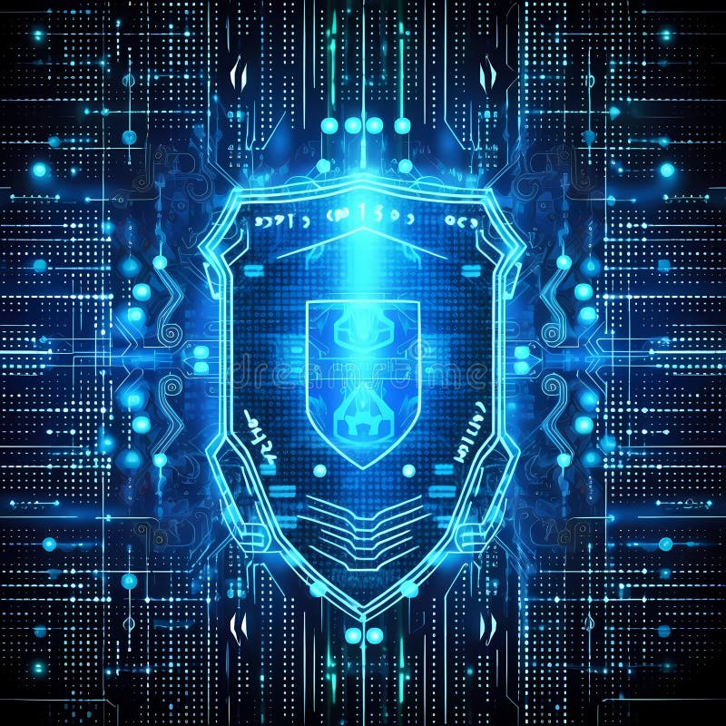 Illustration Depiction of the Concept of Security, Password Encryption ...