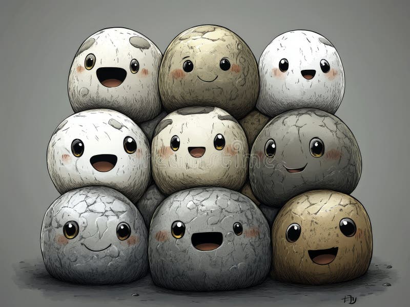 The Illustration Depicts an Adorable Monster with a Stack of Chocolate ...