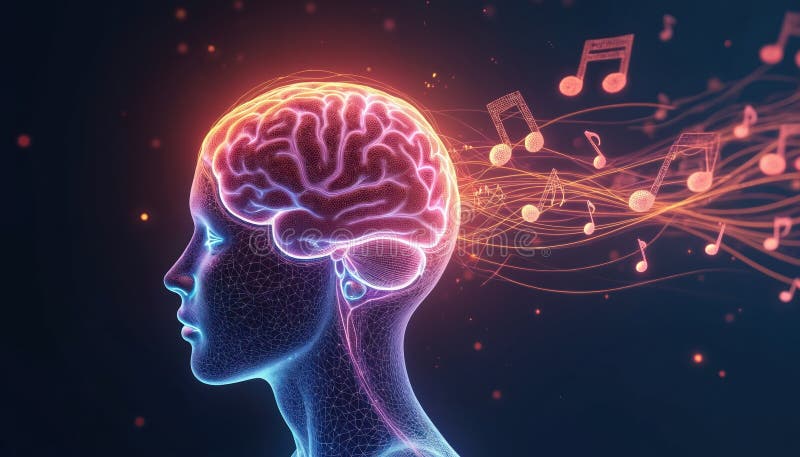 Musical Notes Brain Stock Illustrations – 242 Musical Notes Brain Stock ...