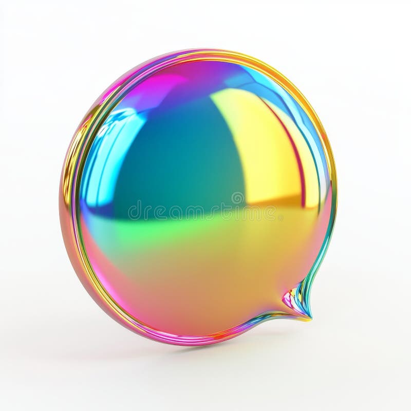 The Illustration Depicts Colors of Communication through a Speech ...