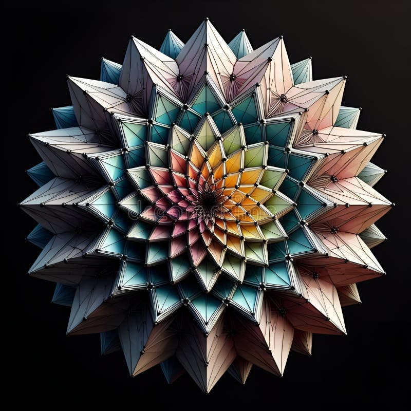 The Galactic Rose: Merging Nature and Fantasy Stock Illustration ...