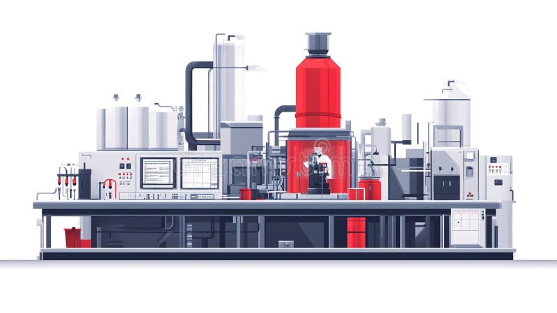 AI-Generated Industrial Process Stock Illustration - Illustration of ...