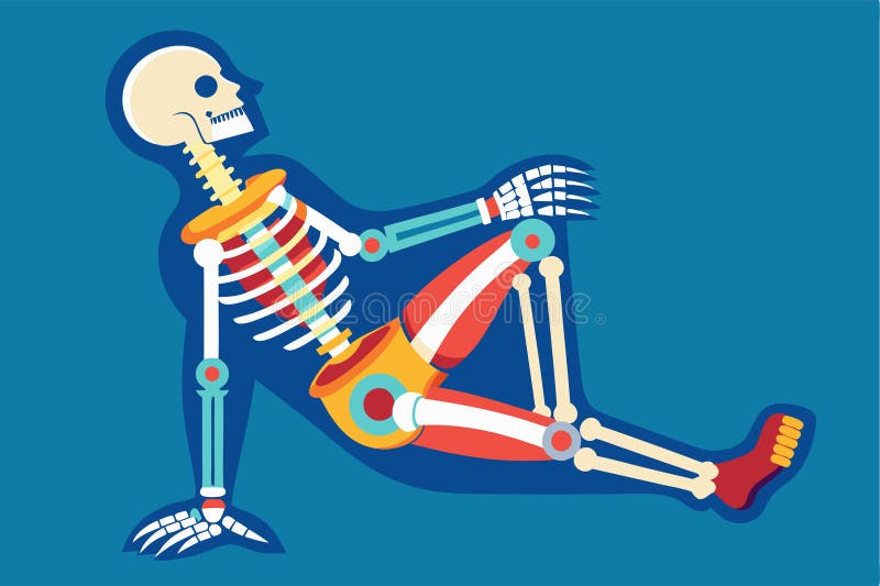 This Illustration Depicts a Detailed Orthopedic Skeletal Model ...