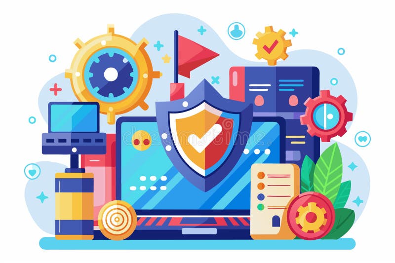 This Illustration Depicts Game Security Performance with Gears, a ...