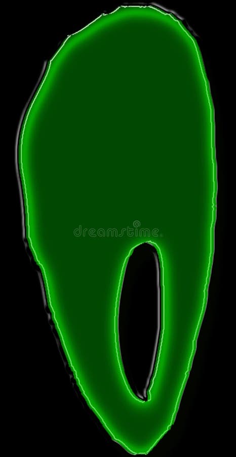 Number 0 Horror Font Ectoplasm Slime Halloween Stock Illustration ...