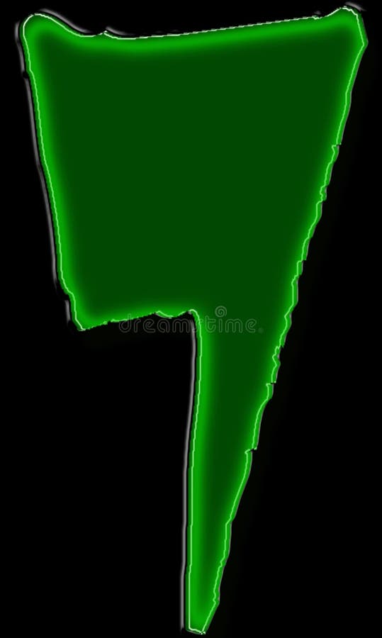 Number 7 Horror Font Ectoplasm Slime Halloween Stock Illustration ...